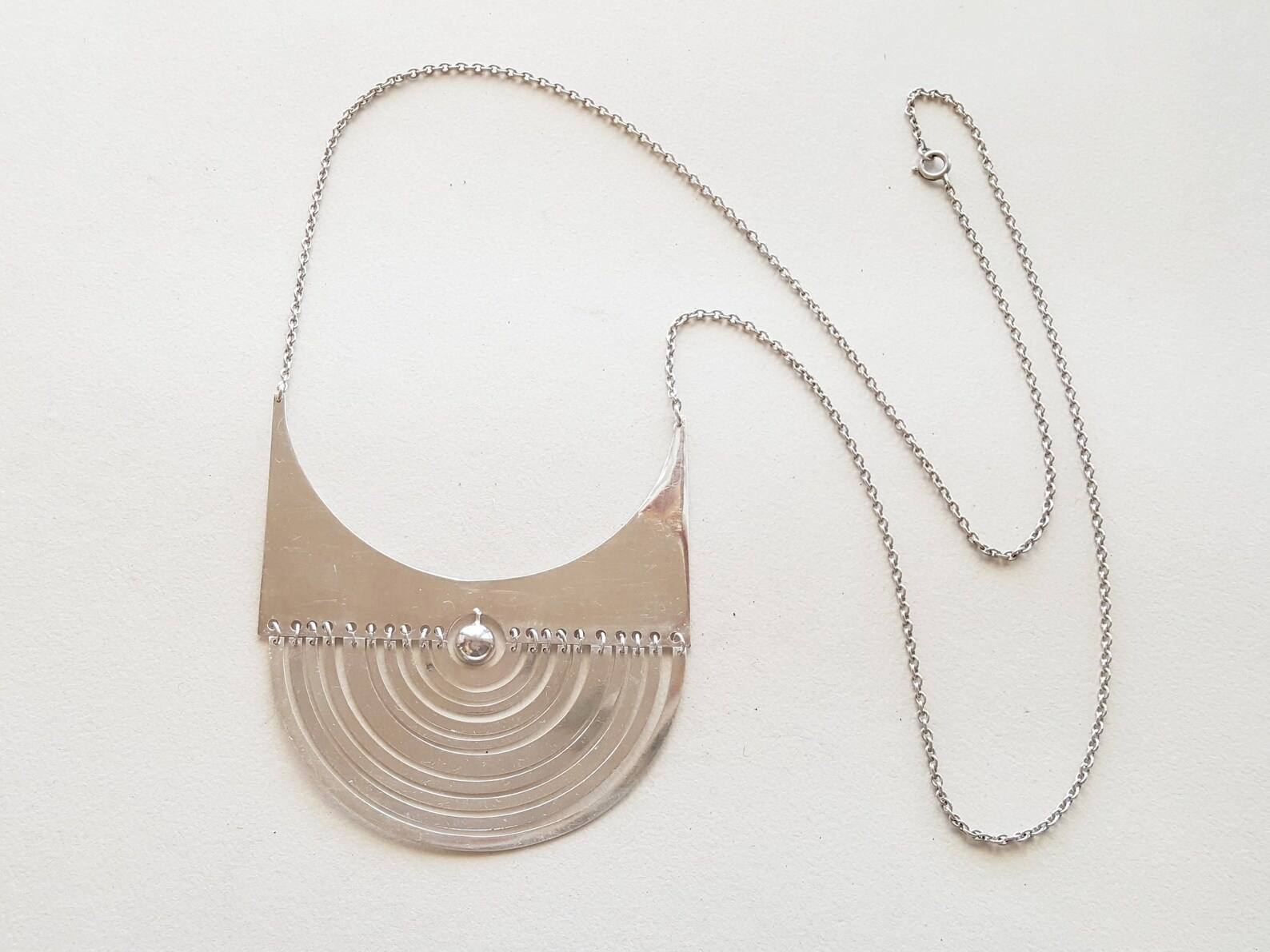 Tapio Wirkkala, puolikuu / crescent Moon Pendant, Finland, 1972 F2121A ...