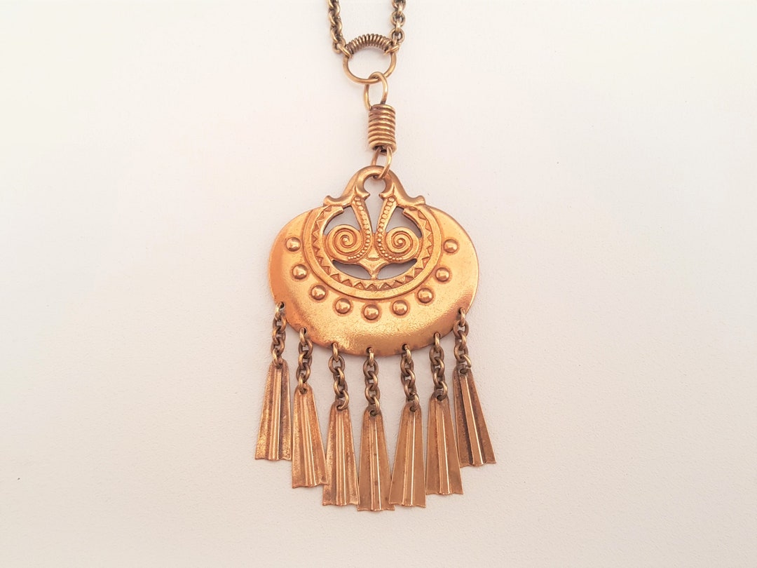 Kalevala Koru Moon Goddess / Kuutar Bronze Pendant Finland kuutar - Etsy