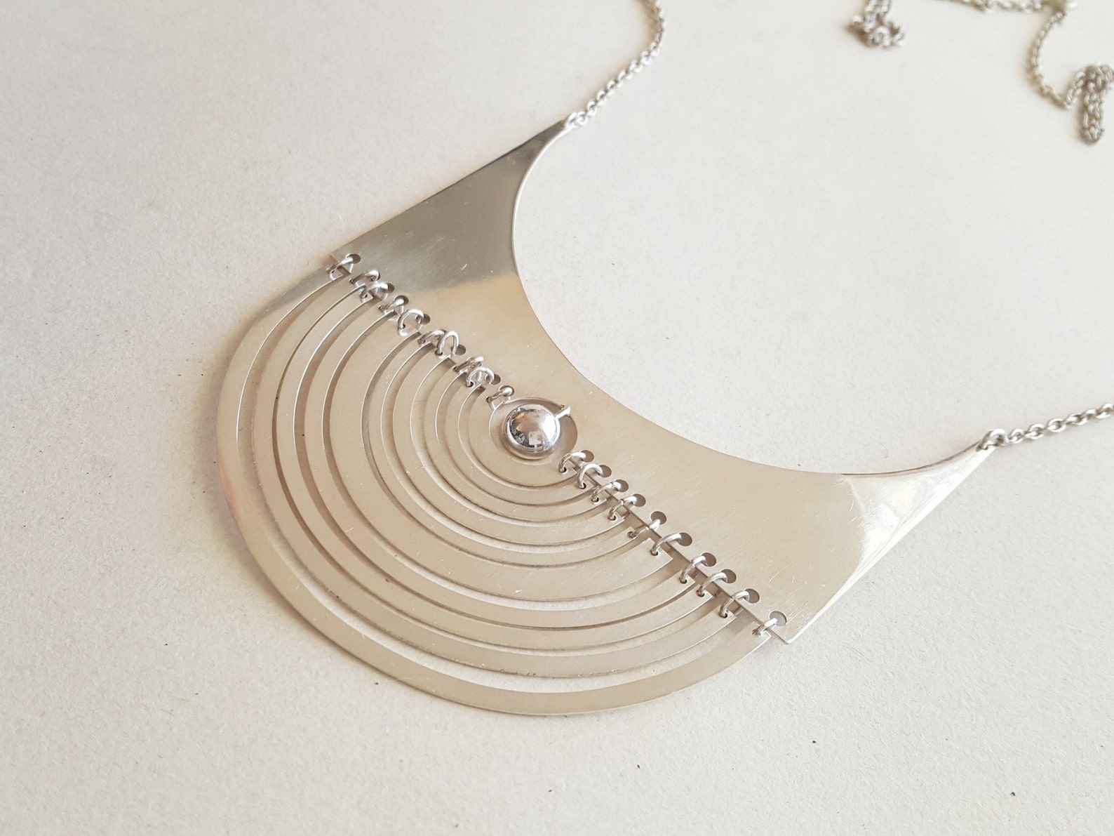 Tapio Wirkkala, puolikuu / crescent Moon Pendant, Finland, 1972 F2121A ...