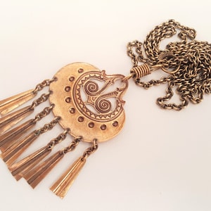 Kalevala Koru Moon Goddess / Kuutar Bronze Pendant Finland - Etsy