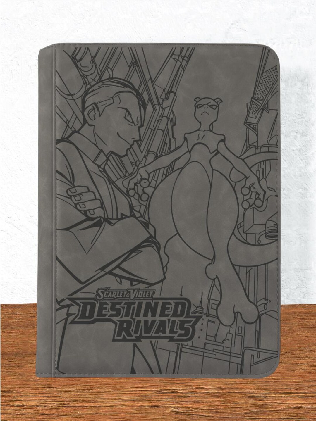 Destined Rivals - Giovanni & Mewtwo Line Art - Pokemon TCG Master Set ...