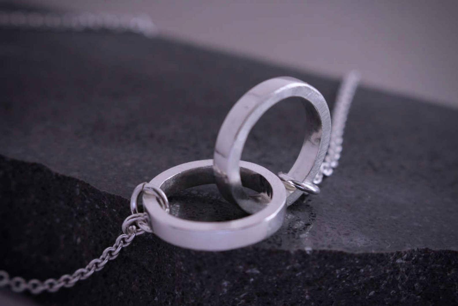 Infinity Circle Necklace.interlocking Rings.personalised - Etsy