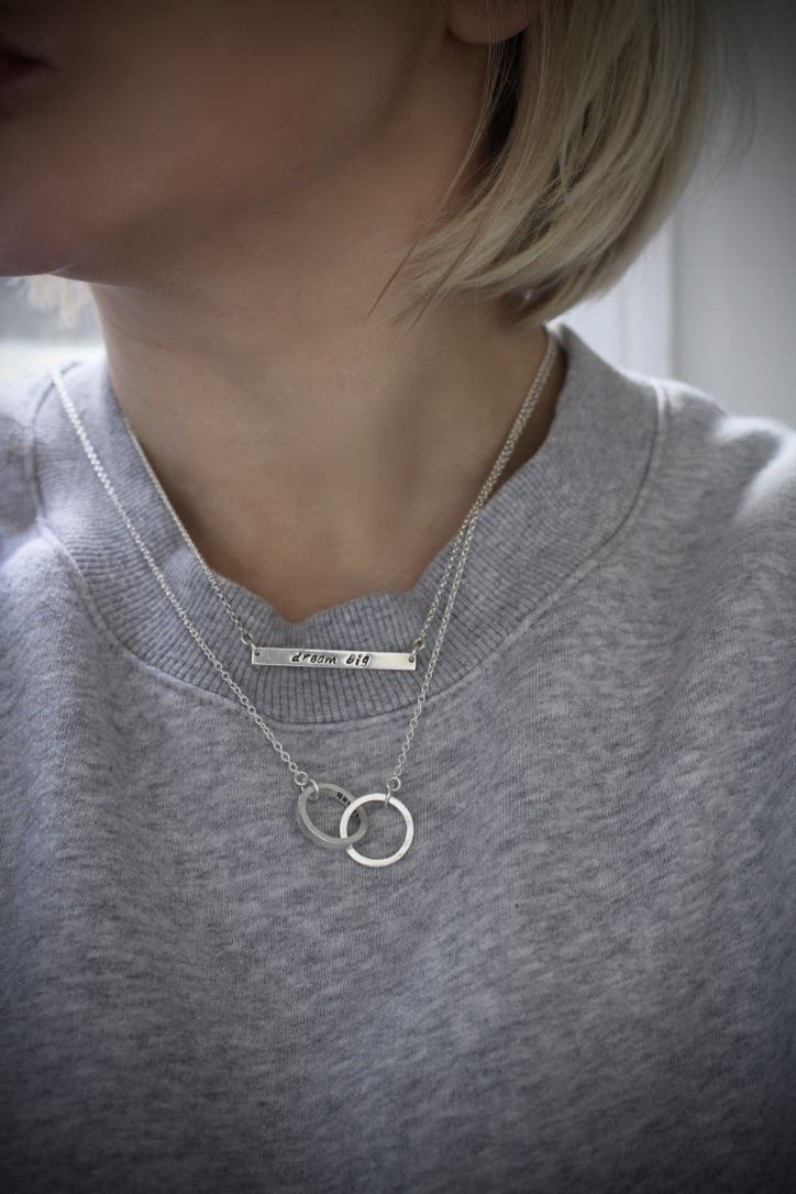 Infinity Circle Necklace.interlocking Rings.personalised | Etsy