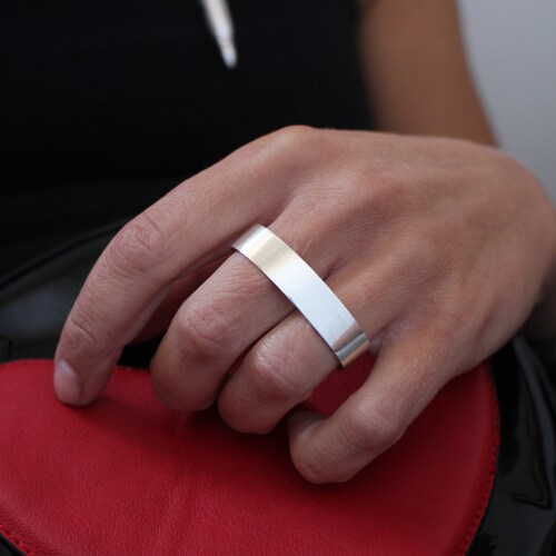 Sterling/gold Two Finger Ring for Women Double Finger Ring 2 - Etsy