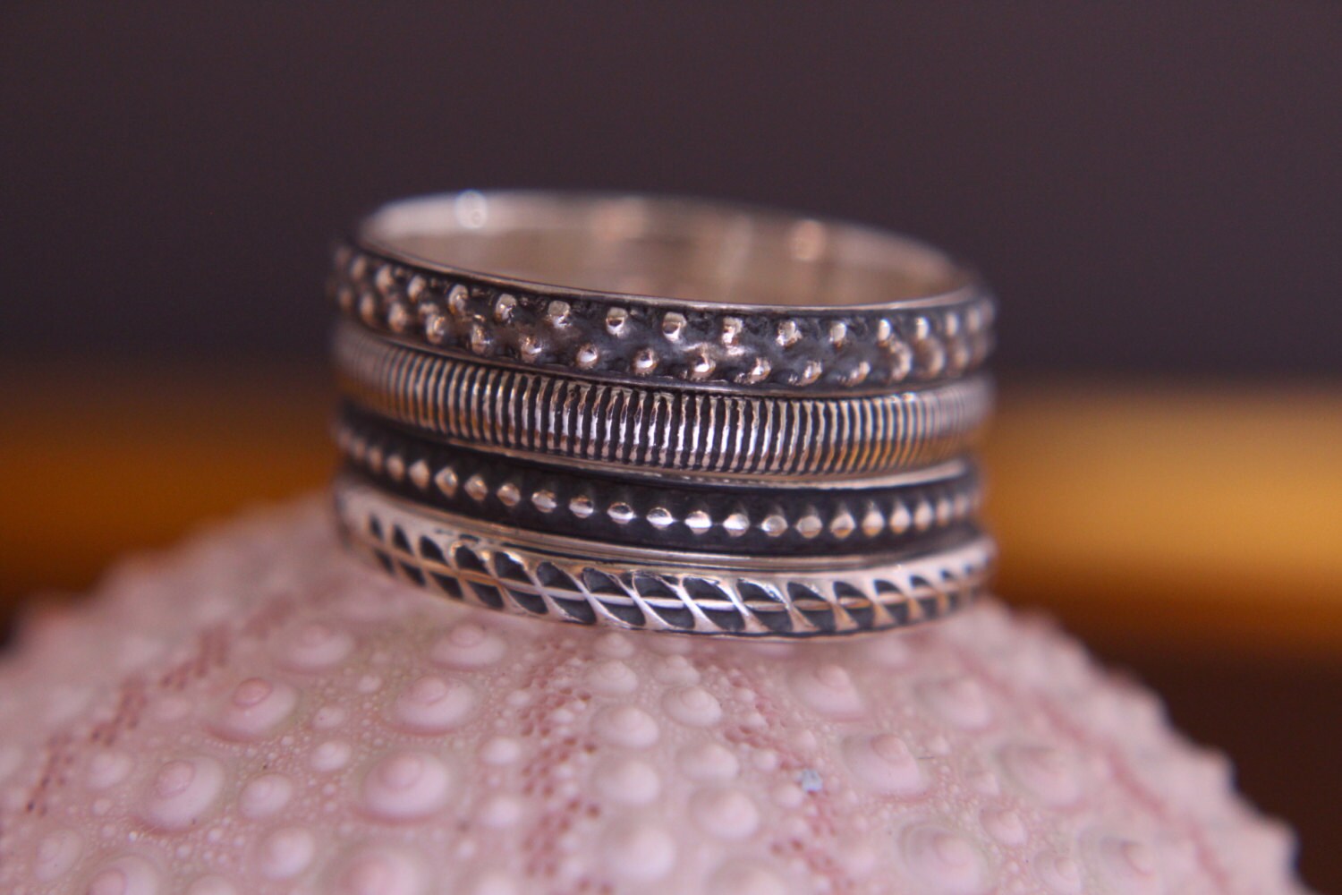 Stacking Rings.stackable Rings.stack of 4.sterling Silver - Etsy UK