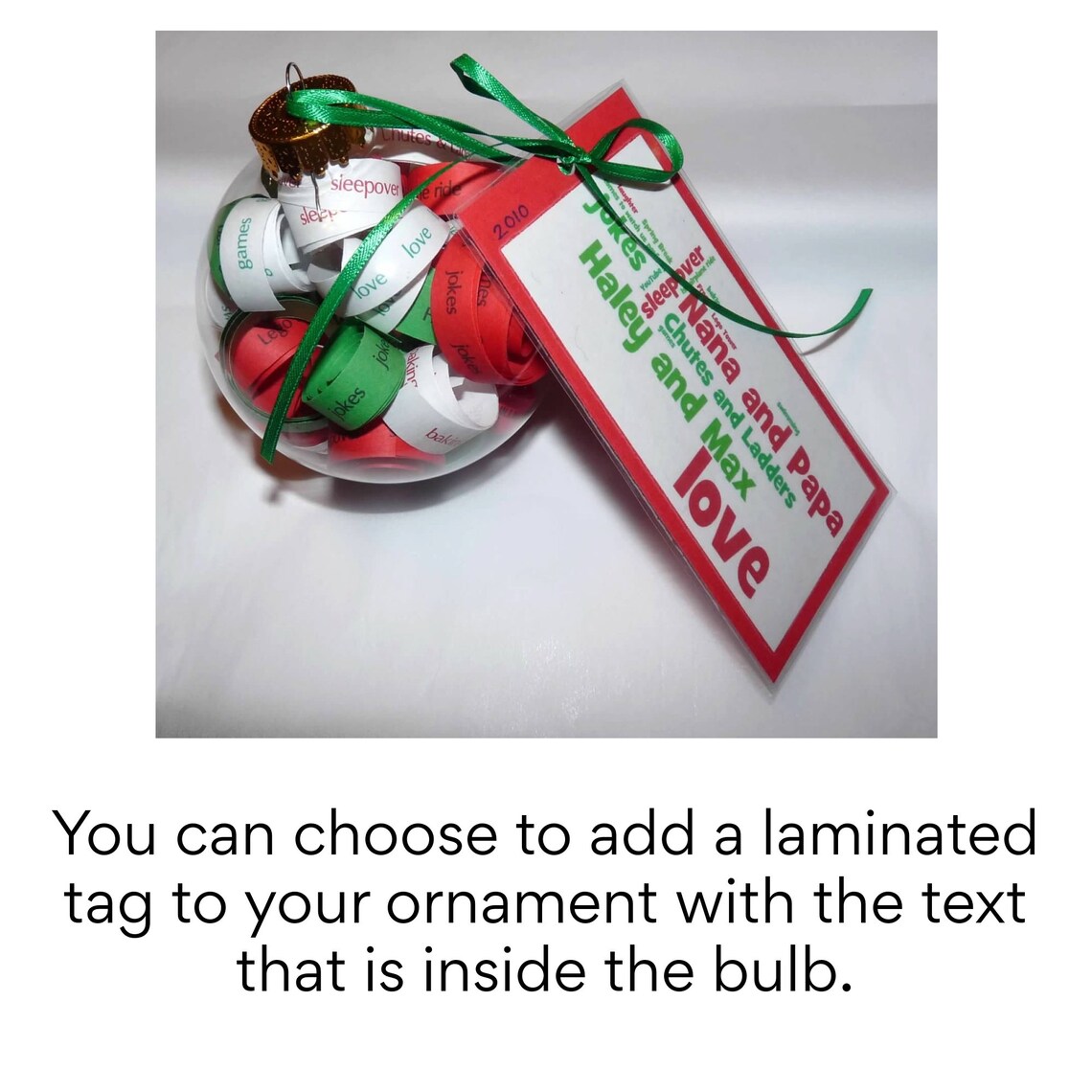 Personalized Ornament With Your Text- Perfect for Grandkids to Give as ...