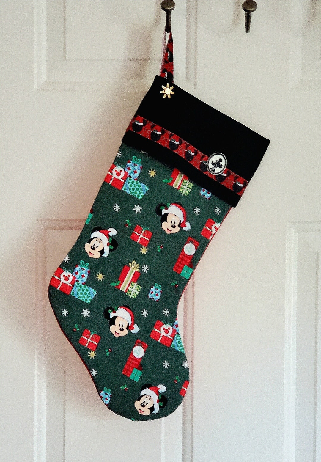 Mickey Mouse Stocking, Disney, Minnie Mouse, Once Upon A Christmas ...