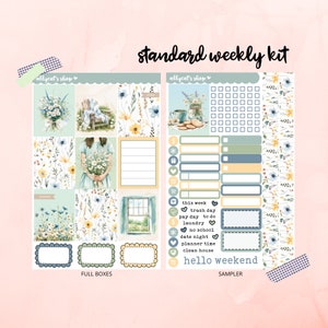 Jane Sticker Kit // Vertical Planners, Hourly Planners - Etsy