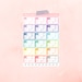 Jane Sticker Kit // Vertical Planners, Hourly Planners - Etsy
