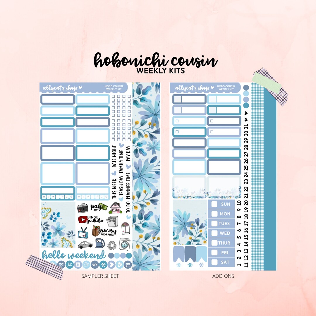 Elsa - Hobonichi Cousin Weekly Sticker Kit - Etsy Canada