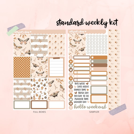 Matilda Sticker Kit // Vertical Planners Hourly Planners - Etsy