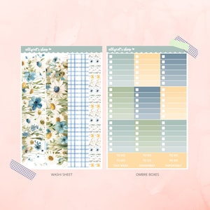 Jane Sticker Kit // Vertical Planners, Hourly Planners - Etsy