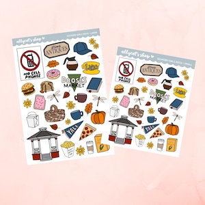 Gilmore Girls Inspired Deco Sheet Hand Drawn Planner Stickers - Etsy