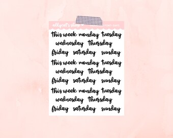 Julies Plans Font CUSTOM Script Stickers Planner Stickers - Etsy