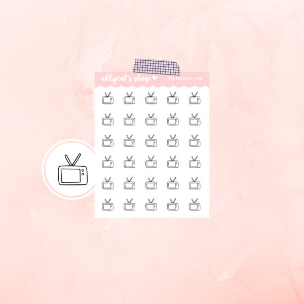 Television Stickers - Etsy