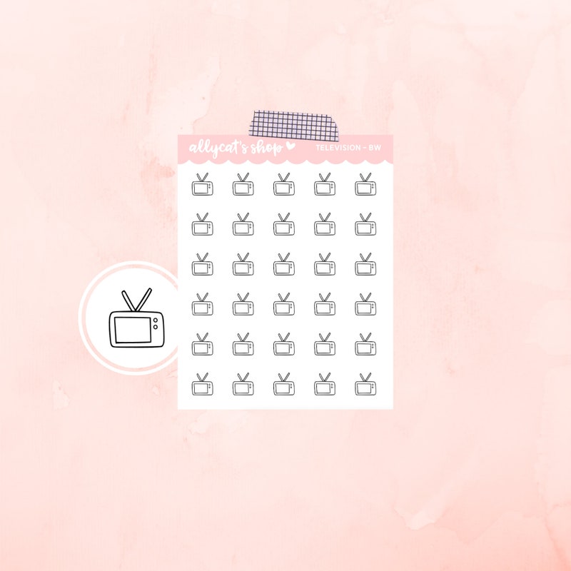 Television Stickers - Etsy