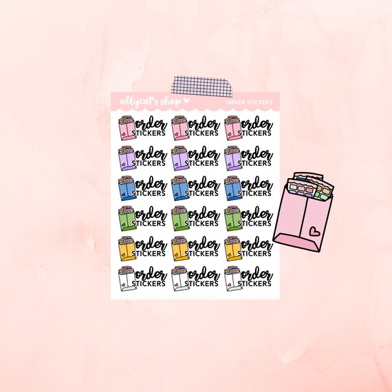 Pegatinas de pedidos Planner Stickers | Etsy