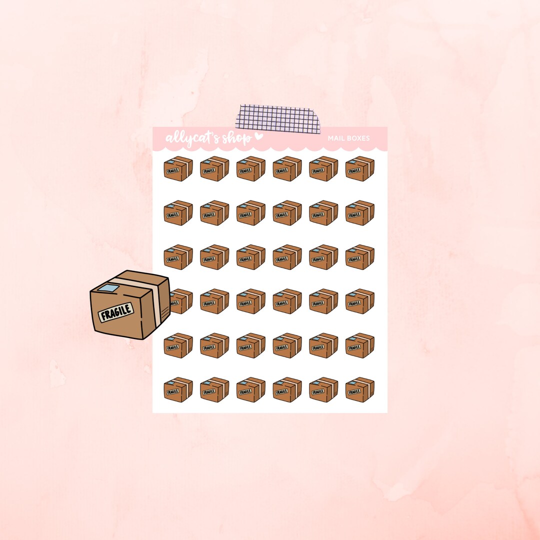 Mail Box Doodles - Planner Stickers, Planner Icons - Etsy