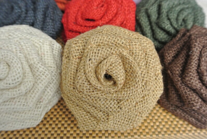 Burlap Cake Topper Large Burlap Flower Cake Topper Large | Etsy