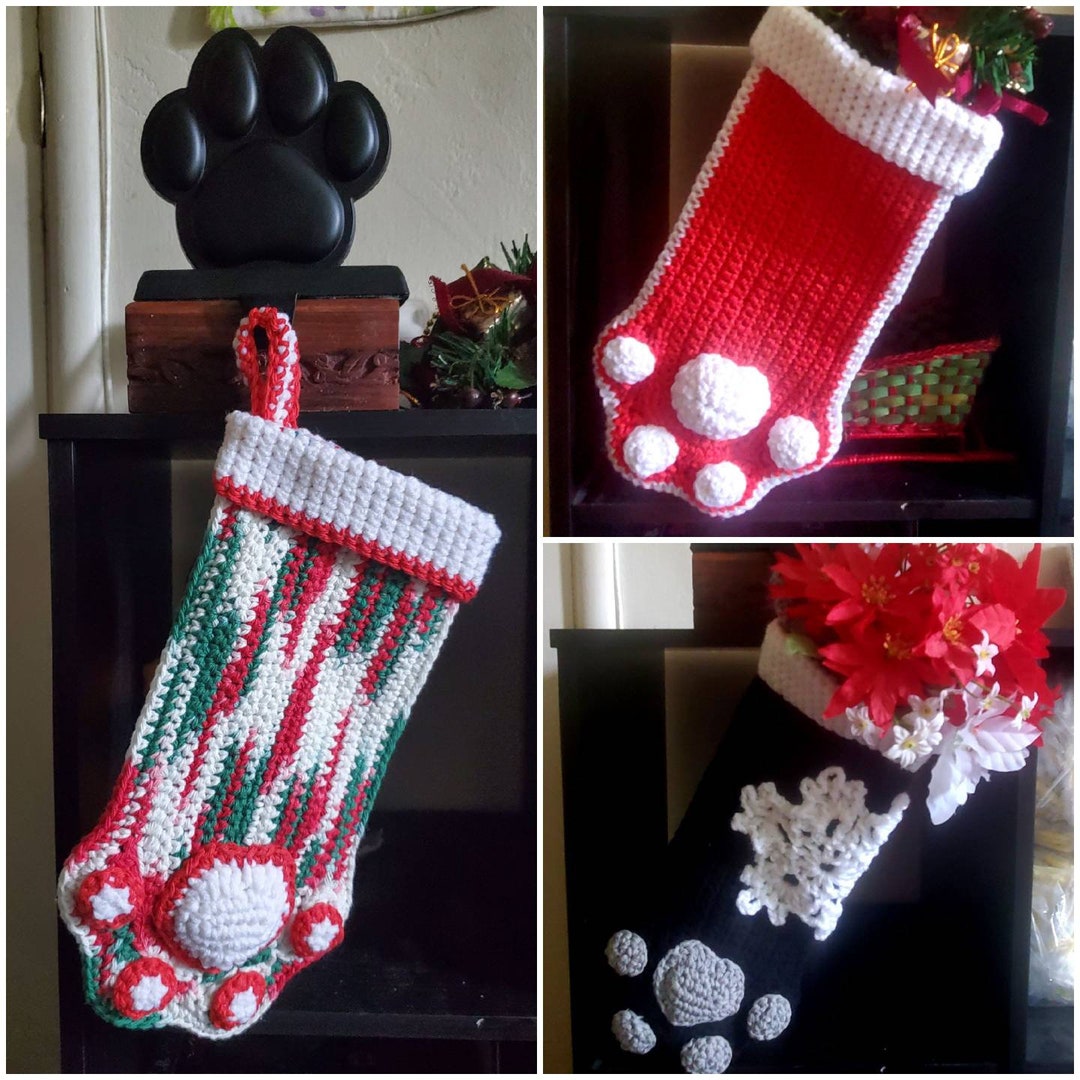 Hand Made Crochet Pet Stockings - READY TO SHIP! - Etsy