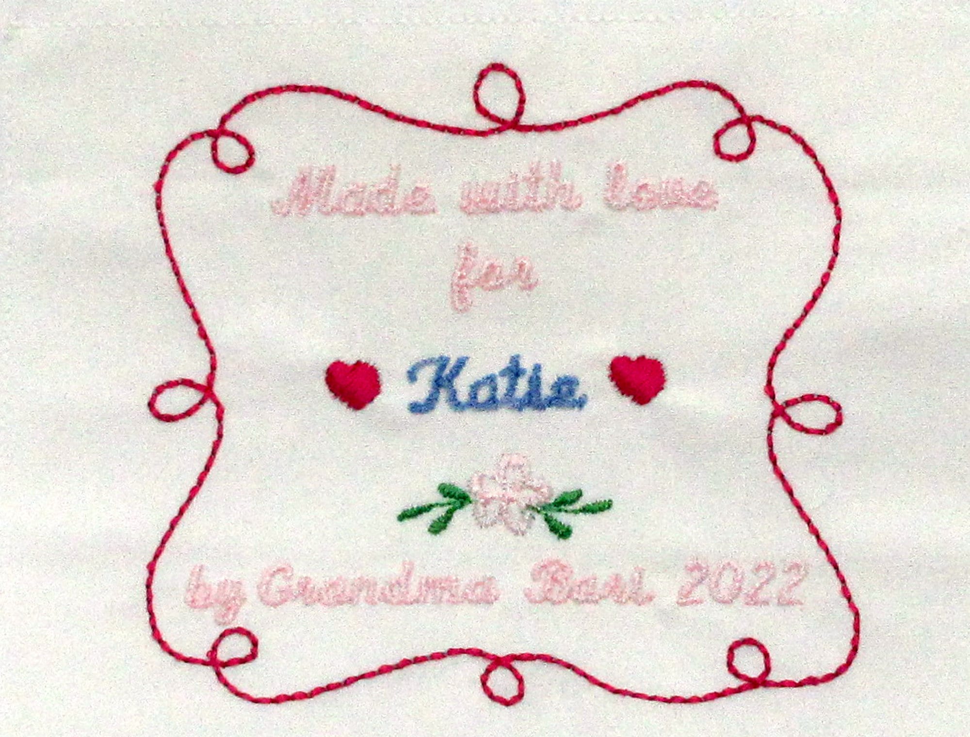 BABY QUILT LABEL Embroidered Boy & Girl Designs - Etsy