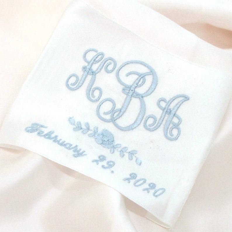LG PERSONALIZED WEDDING Dress Label, Custom Emboidered With Your Name ...