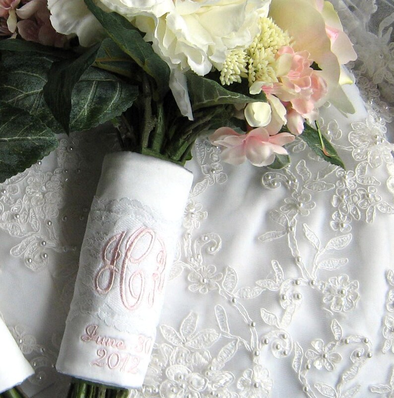 BOUQUET WRAP Regular Size Bridal Embellished with Lace | Etsy