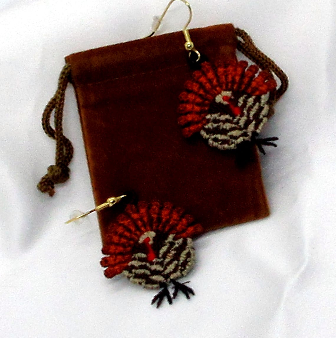 THANKSGIVING TURKEY EARRINGS for the Holidays Pierced Ears | Etsy