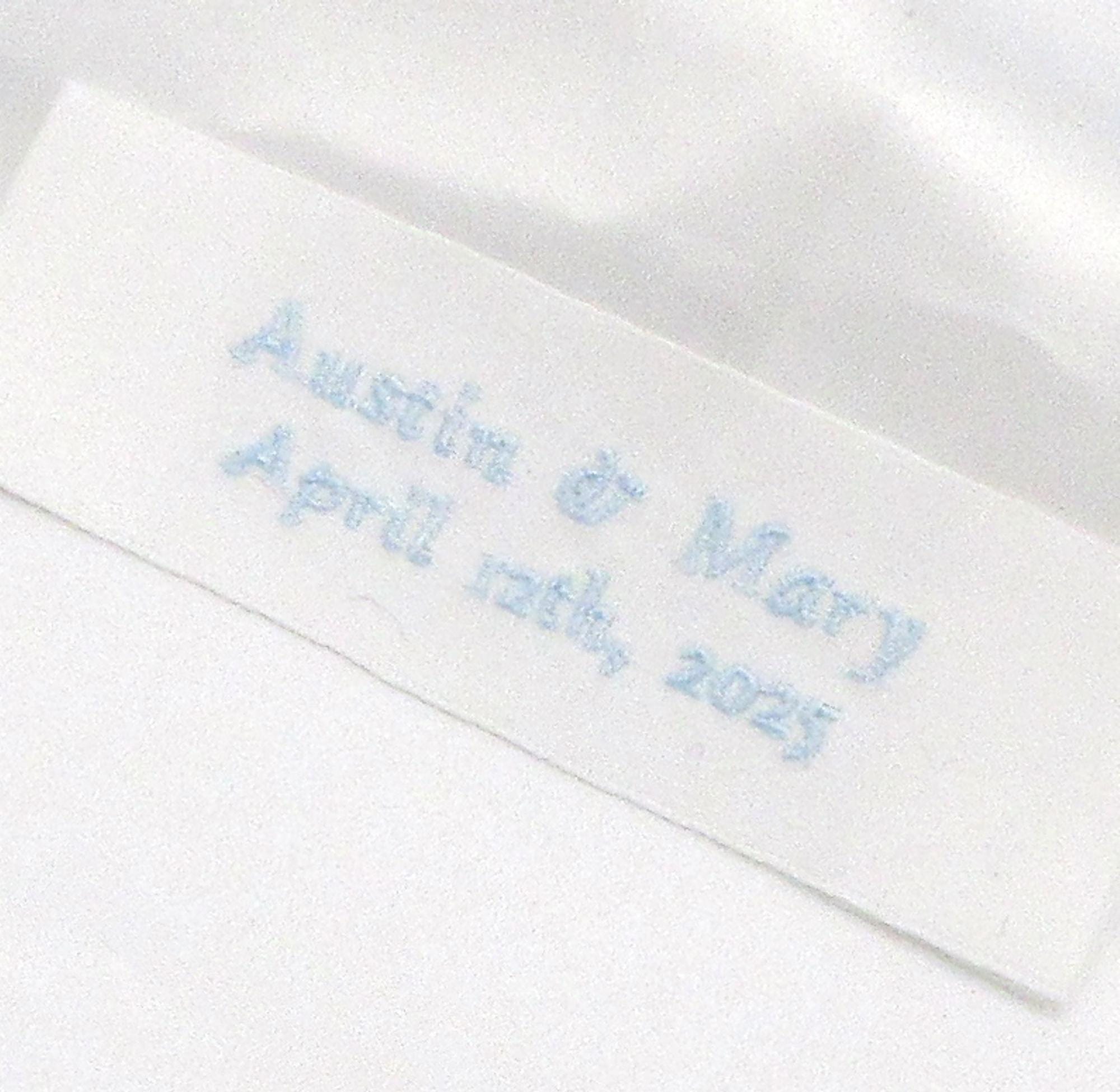 PERSONALIZED WEDDING DRESS Label, Custom Emboidered, Your Name ...