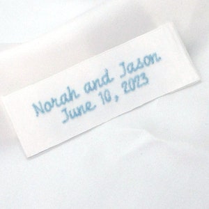 PERSONALIZED WEDDING DRESS Label Custom Emboidered Your Name - Etsy