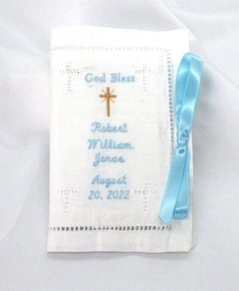 PERSONALIZED BIBLE COVER Can Add Bible Linen Baby - Etsy