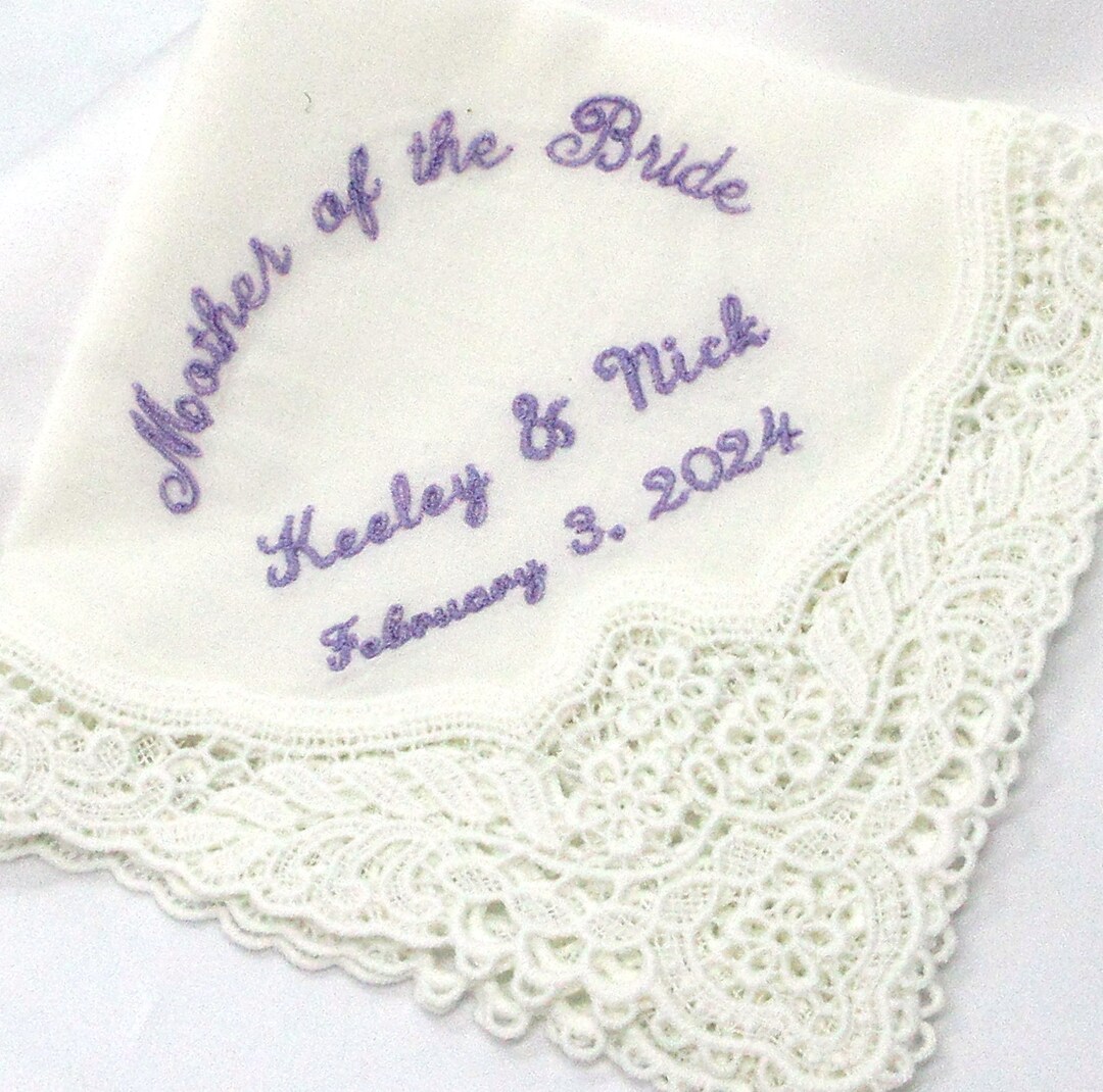 PLAUEN LACE WEDDING Hanky, Mother of the Bride/groom, Unique Arch ...