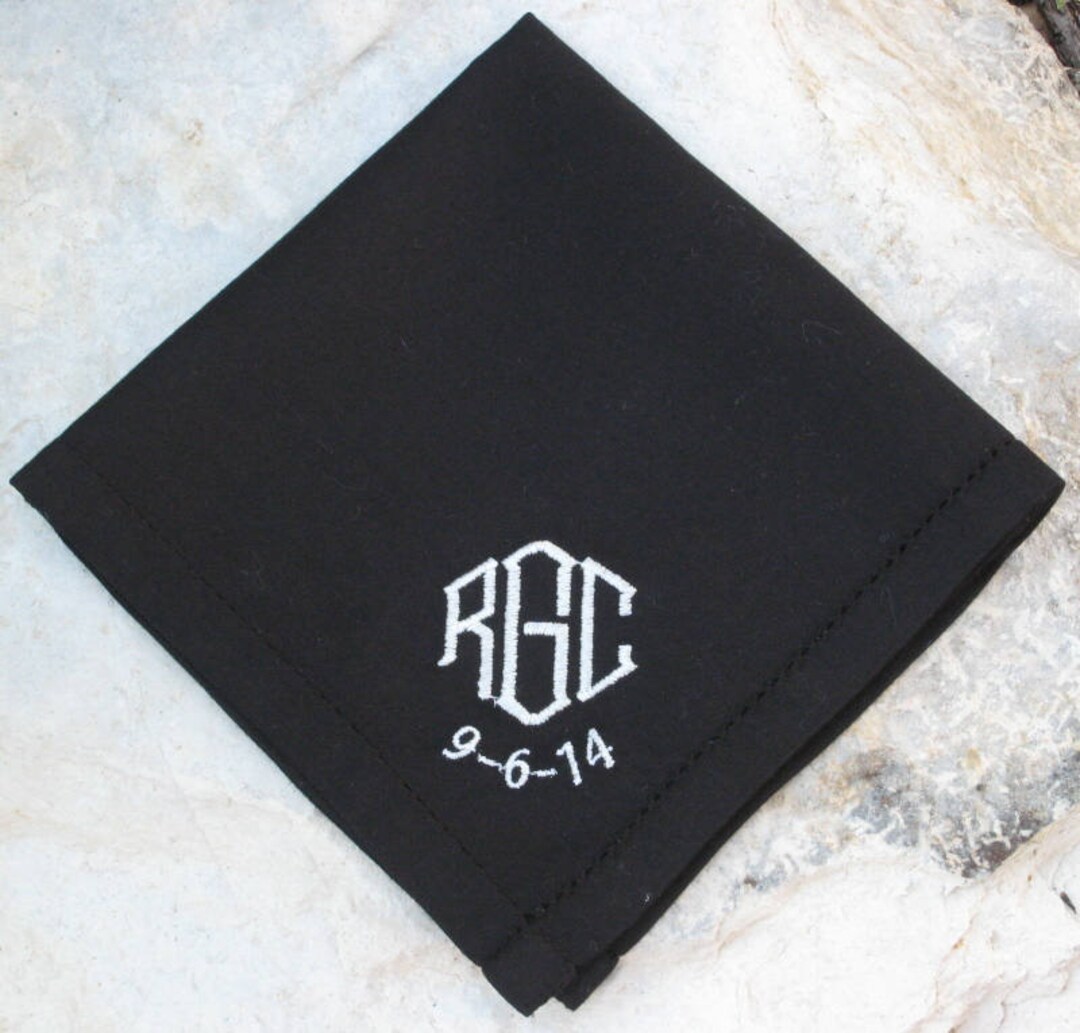 FATHER of THE BRIDE Handkerchief, Wedding, Available in Black ...