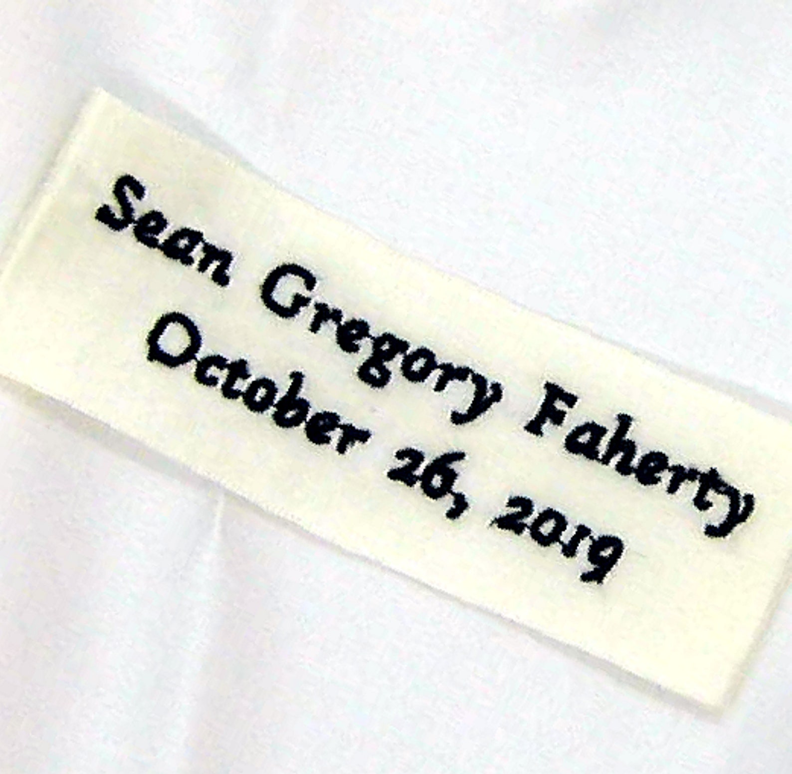 PERSONALIZED WEDDING DRESS Label Custom Emboidered Your Name | Etsy