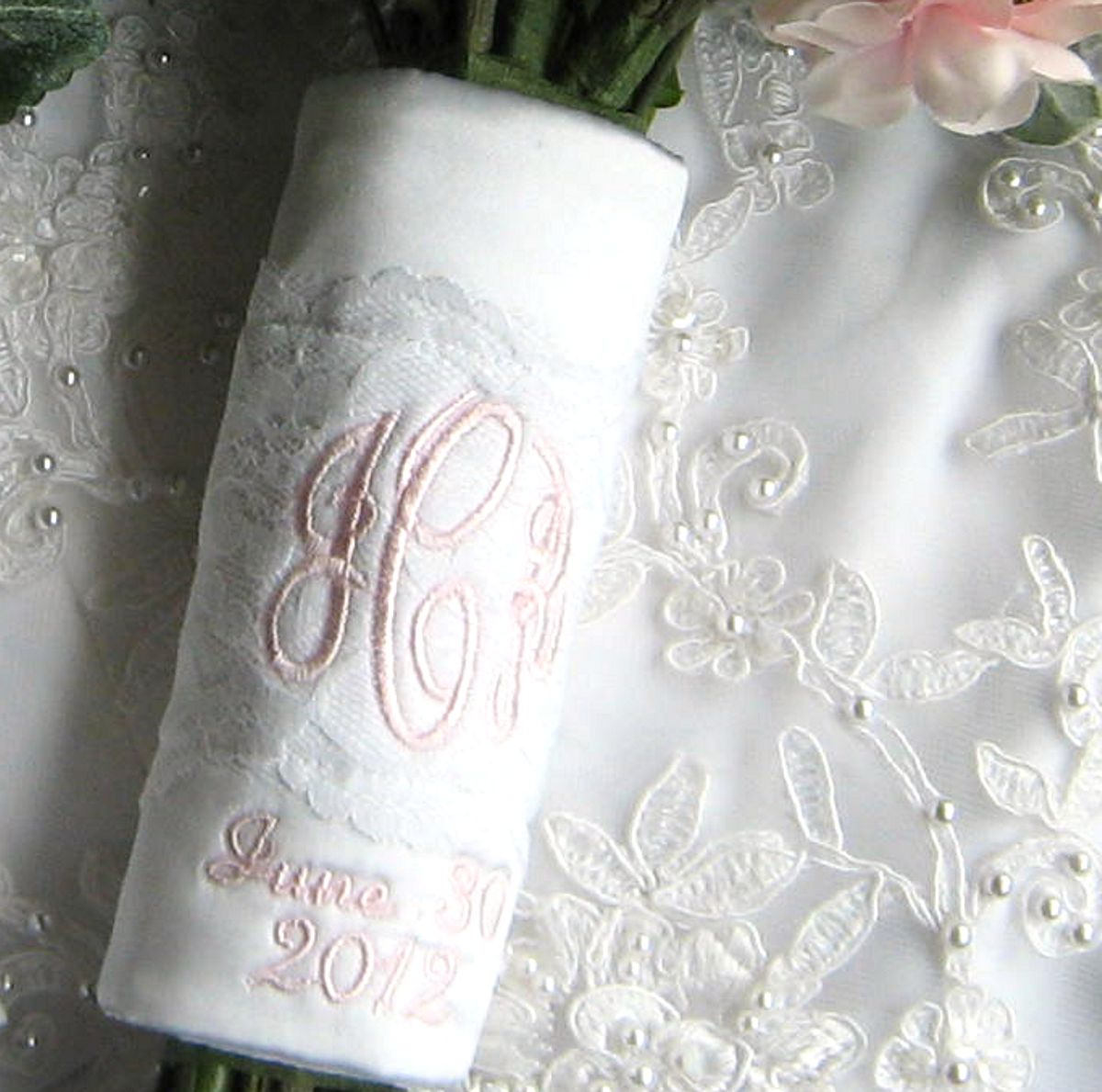 BOUQUET WRAP Regular Size Bridal Embellished With Lace | Etsy