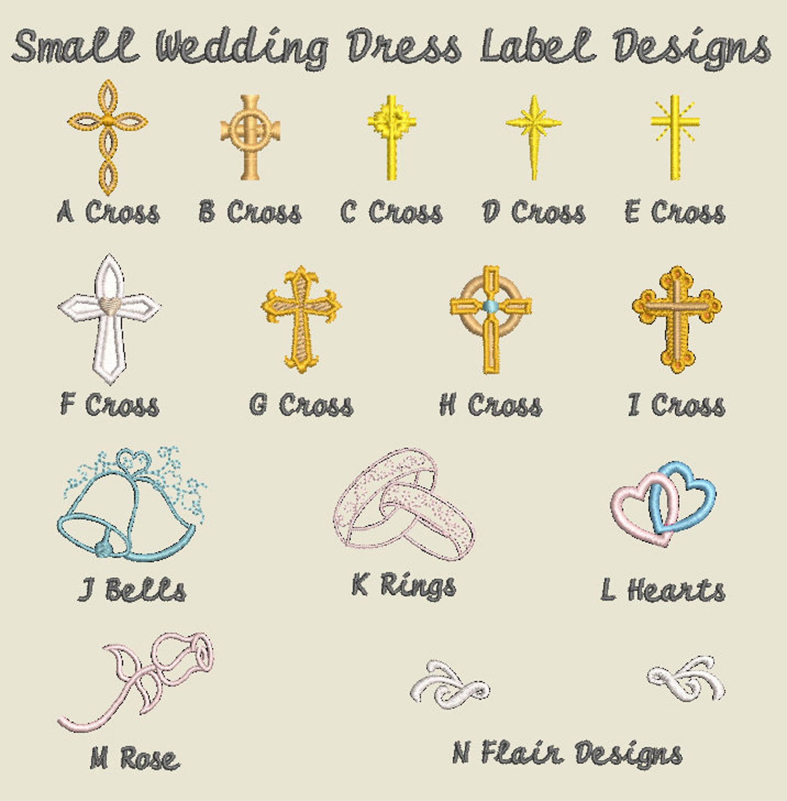 PERSONALIZED WEDDING DRESS Label, Custom Emboidered, Your Name ...