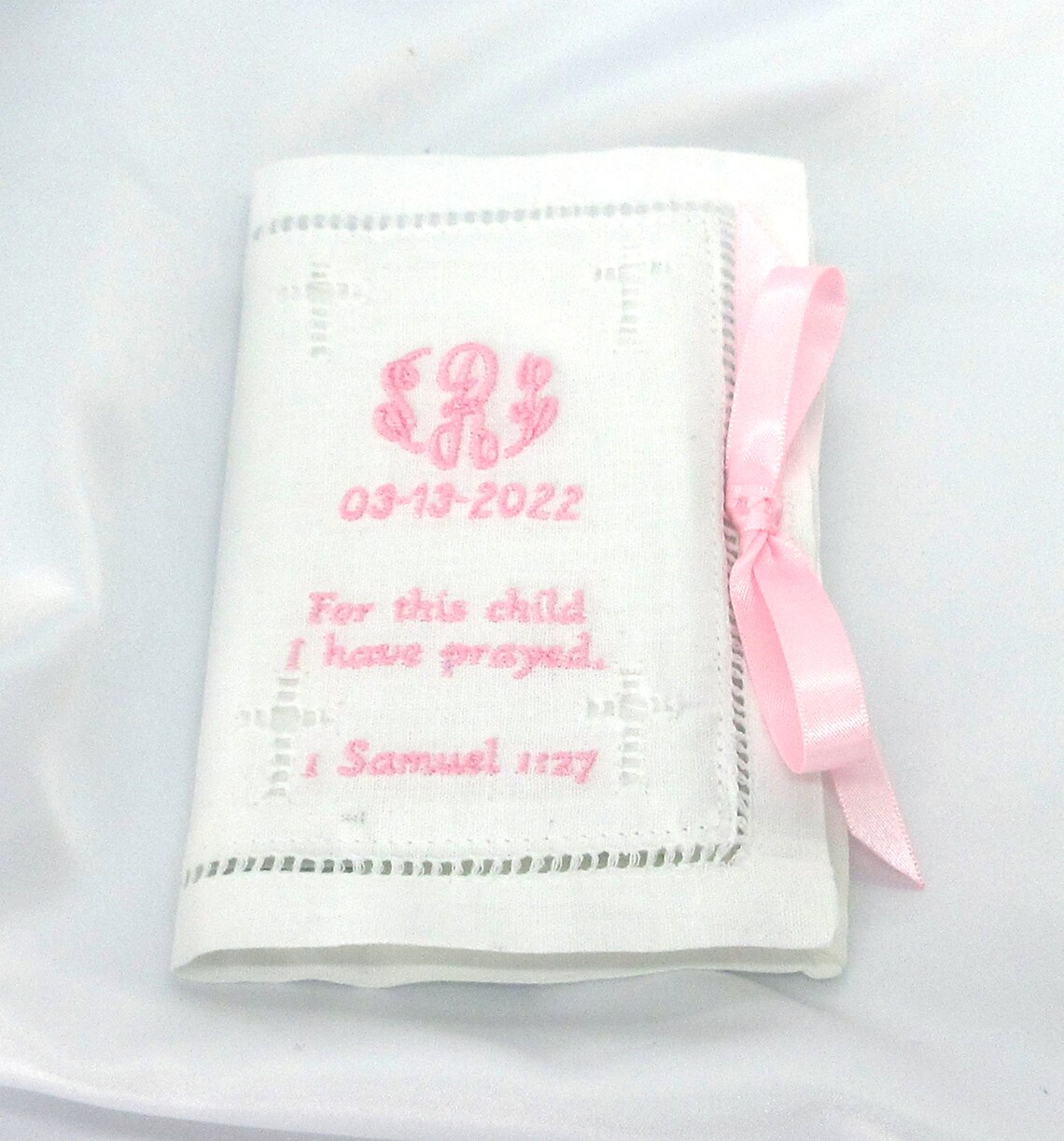 PERSONALIZED BIBLE COVER Can Add Bible Linen Baby | Etsy