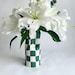 READY TO SHIP Ceramic Checkered Vase - Etsy