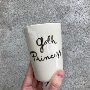 Personalized Calligraphy Ceramic Cup - Etsy