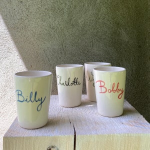 Personalized Calligraphy Ceramic Cup - Etsy
