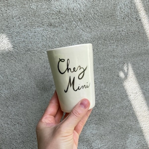 Personalized Calligraphy Ceramic Cup - Etsy