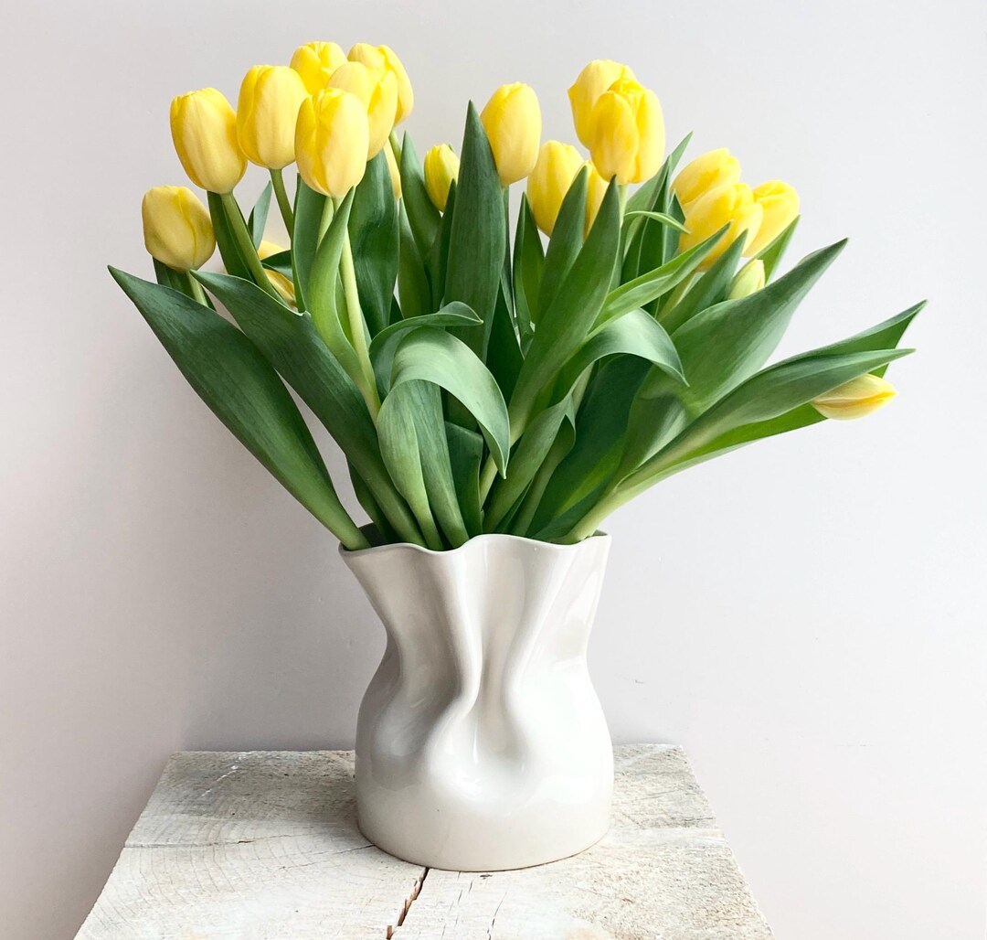 Mini Gloss White Dumpling Ceramic Vase - Etsy