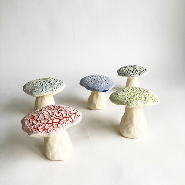 Ceramic Mushroom Sculpture - Etsy