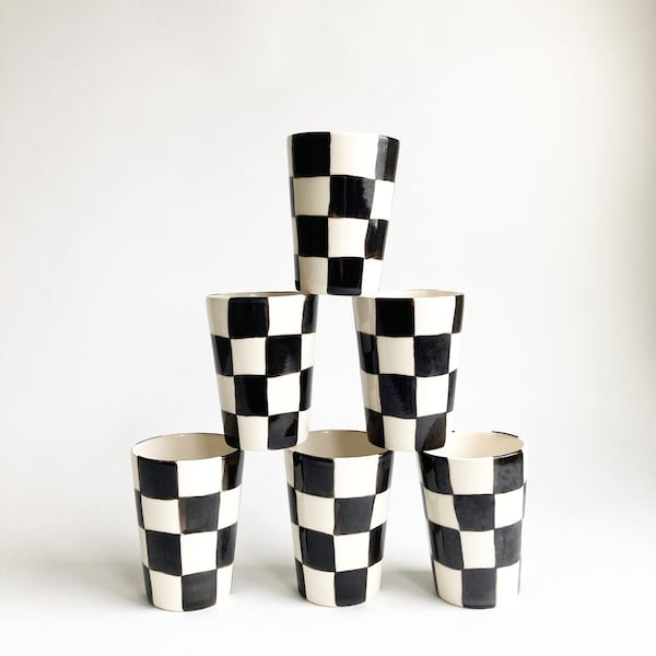 Checkered Pottery - Etsy