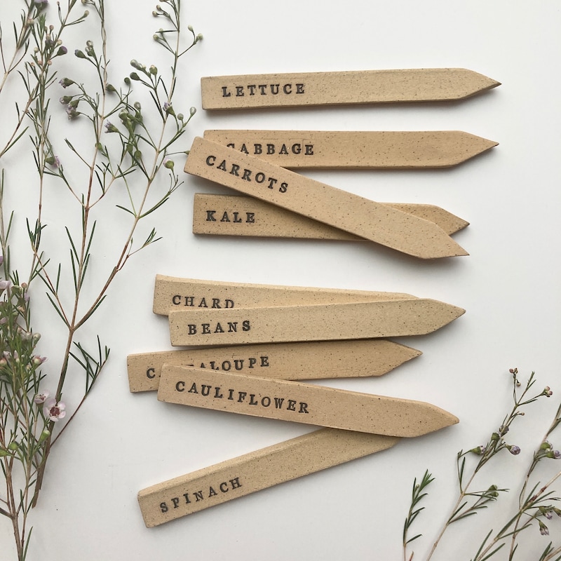 Ceramic Garden Markers - Etsy
