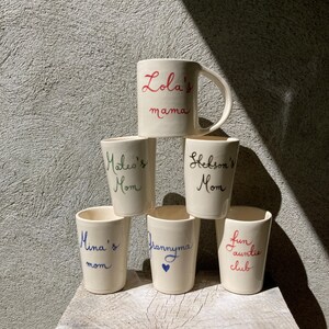 Personalized Calligraphy Ceramic Cup - Etsy