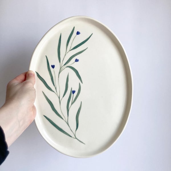 Hand Painted Platter - Etsy