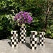 Handmade Checkered Ceramic Vase, Black and White Checker Vase - Etsy