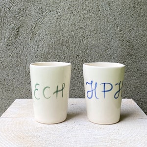 Personalized Calligraphy Ceramic Cup - Etsy