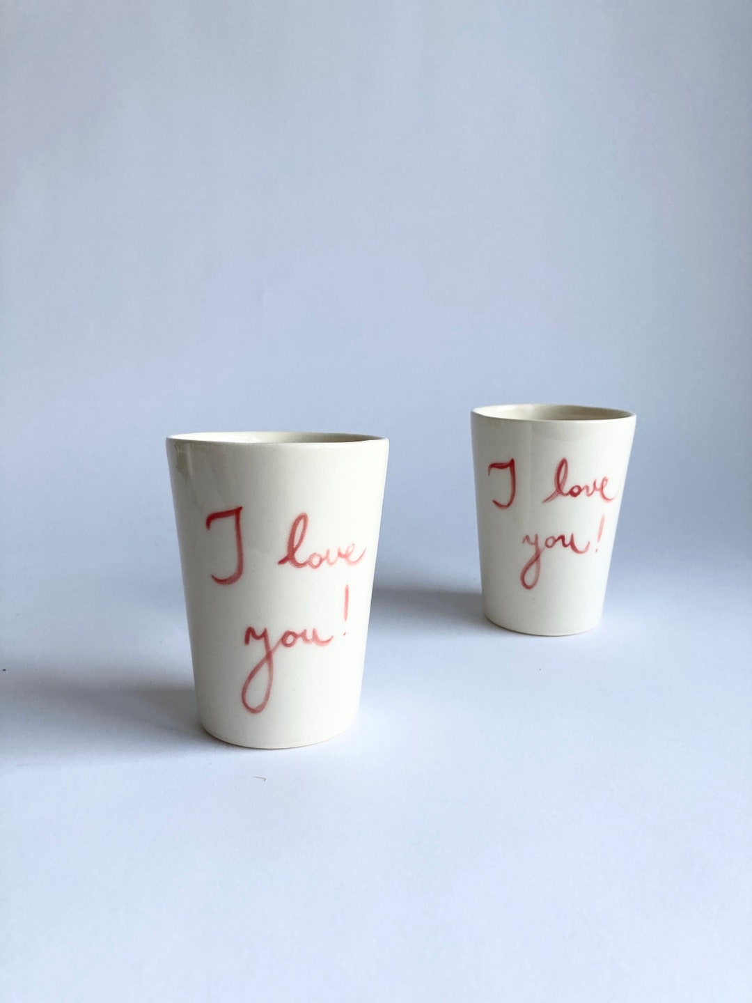 I LOVE YOU Ceramic Cup - Etsy